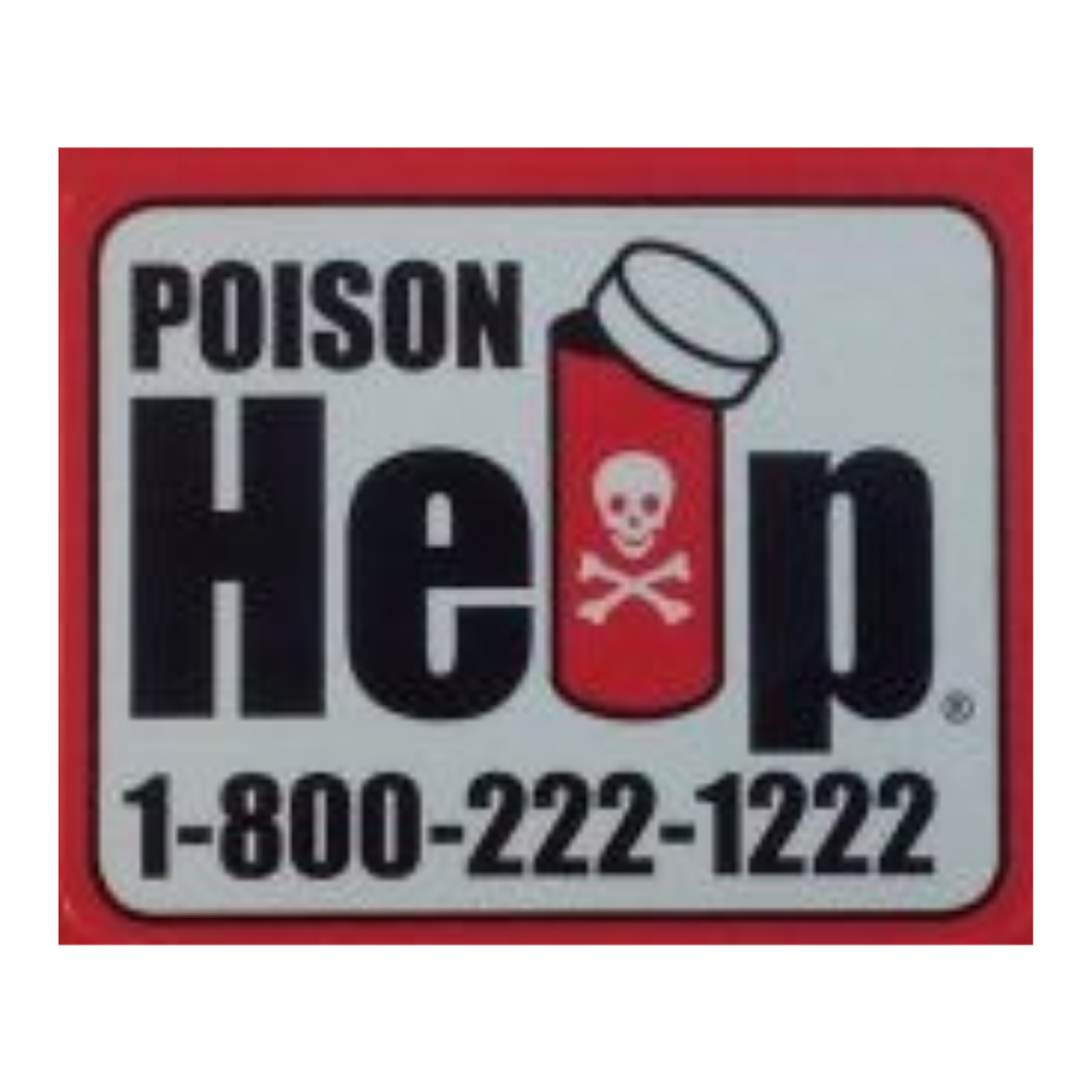 Poison Help Sticker (English) - NJ Poison Control Center